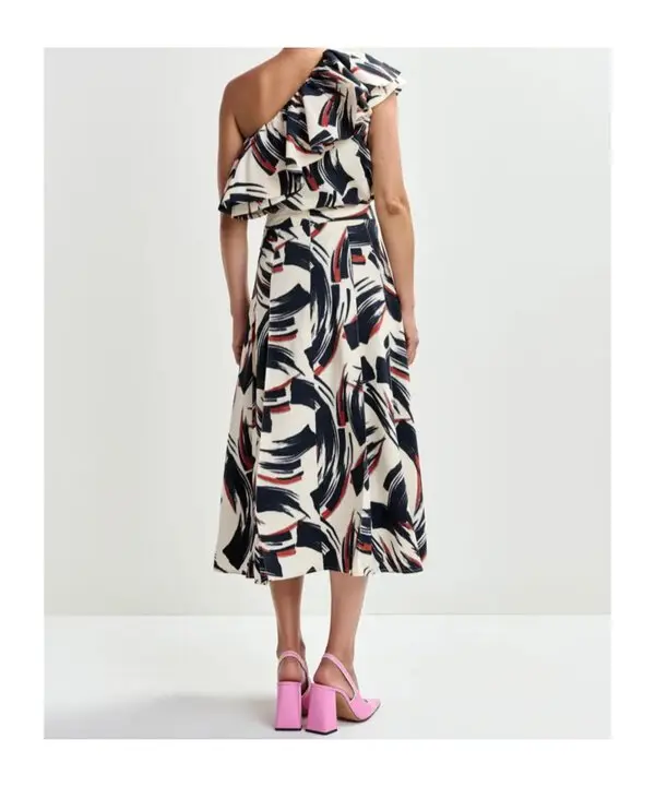 Essentiel Antwerp Printed A-line Midi Skirt