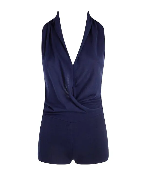 Paloma Wool Sleeveless V-neck Jumpsuit With Open Back - Black
