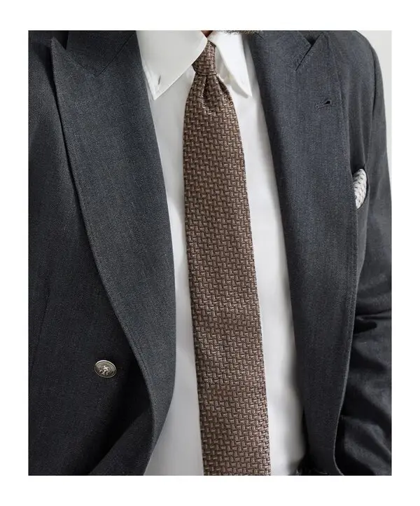 Brunello Cucinelli Textured Neck Tie