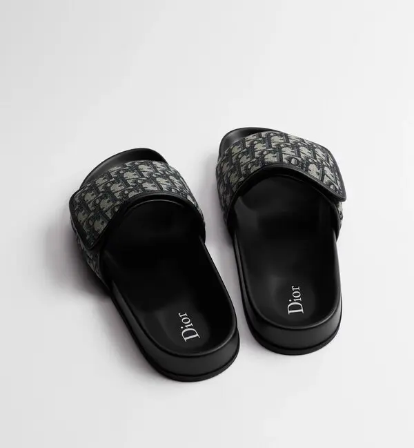 Dior Monogram Strap Slides