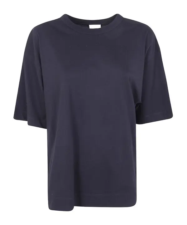 Dries Van Noten Cotton Jersey Oversized Crewneck T-shirt - Black