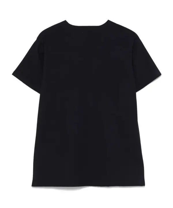 IL GUFO Short Sleeve T-shirt Dress With Floral Embellishment
