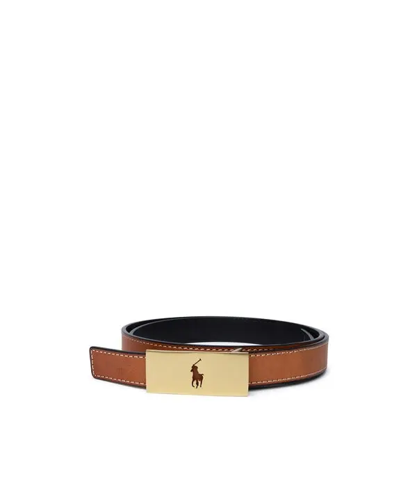 Polo Ralph Lauren Leather Belt With Buckle Clasp