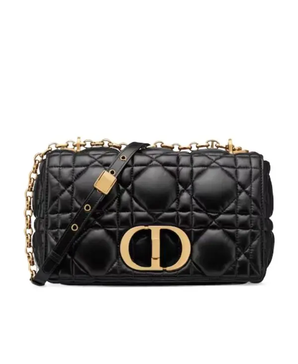 Dior Medium Caro Bag - Black