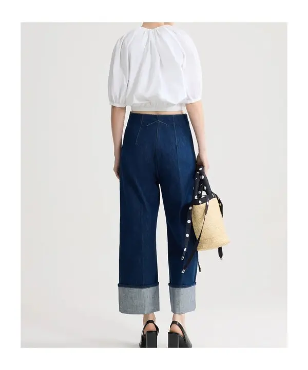 PATOU Bubble Top With Short Sleeves