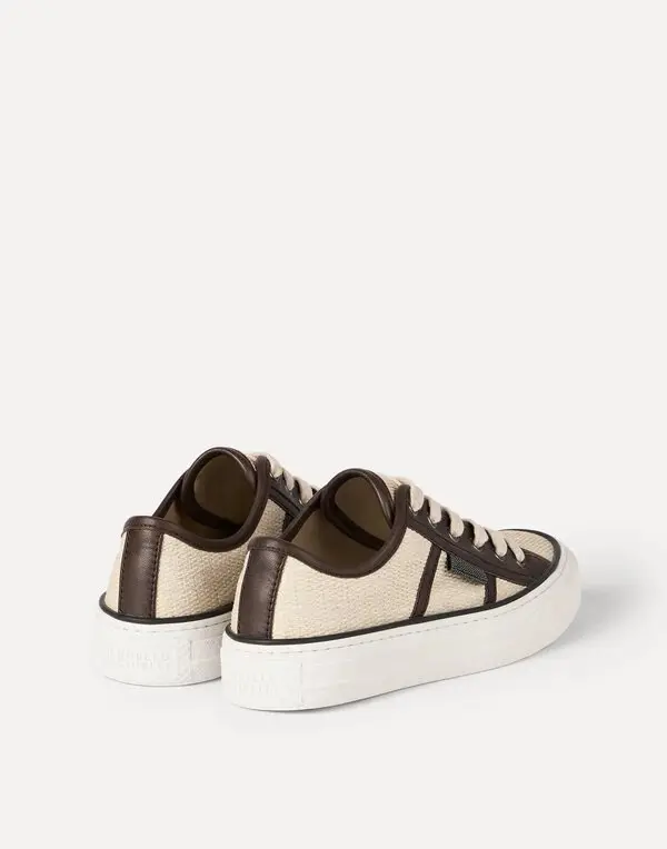 Brunello Cucinelli Shiny Tab Techno Sneakers