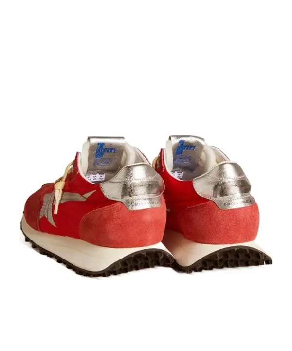 GOLDEN GOOSE Running Marathon M77 Sneakers - Red/silver