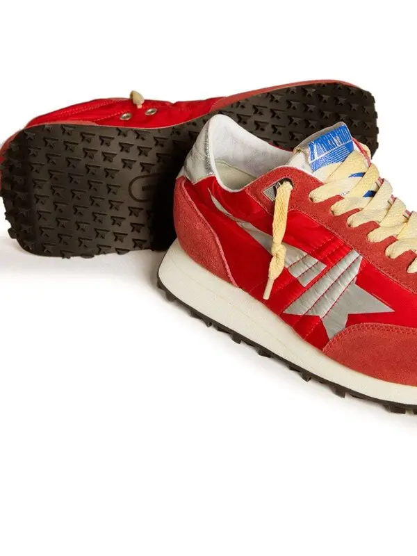 GOLDEN GOOSE Running Marathon M77 Sneakers - Red/silver