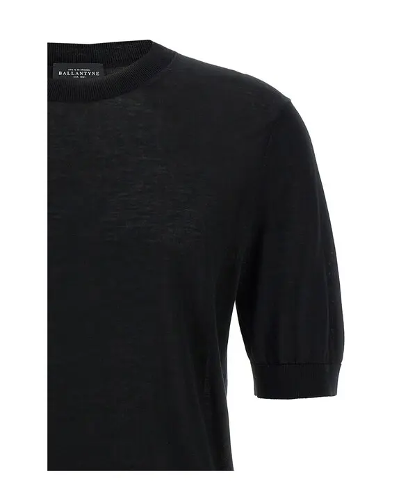 BALLANTYNE Crew Neck Short Sleeve Knitwear