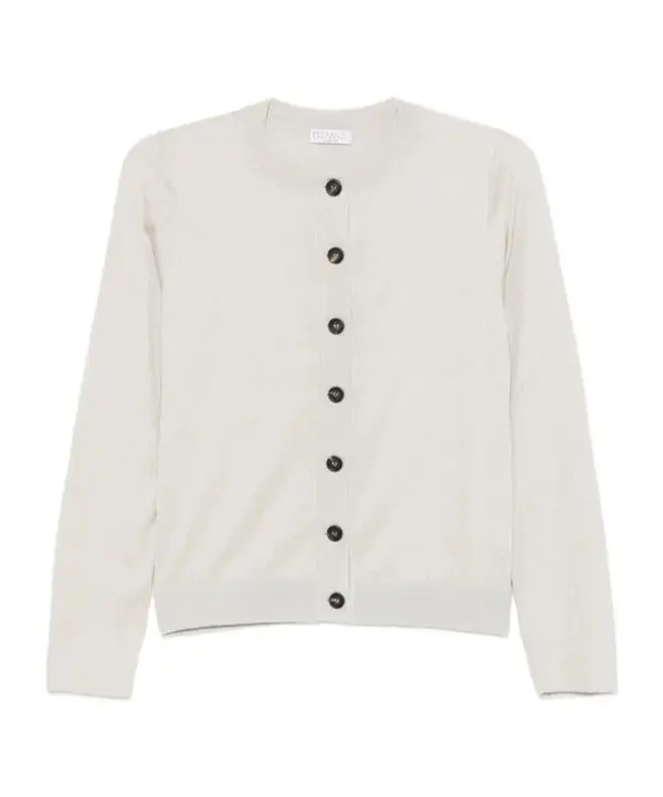 Brunello Cucinelli Metallic Thread Cardigan - No