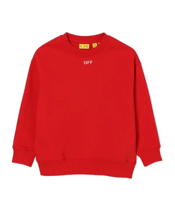 Off-White Long-sleeved Sweatshirt With Ribbed Details