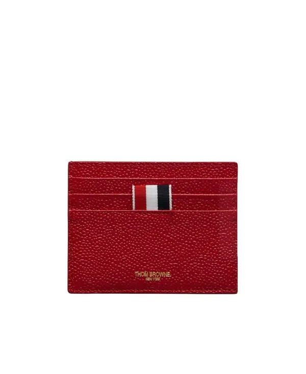 Thom Browne Pebbled-leather Card Holder