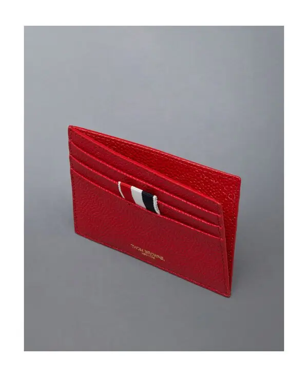 Thom Browne Pebbled-leather Card Holder