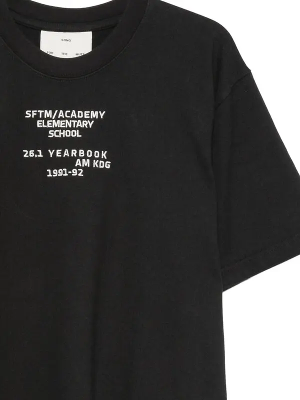 SONG FOR THE MUTE Slogan-print T-shirt