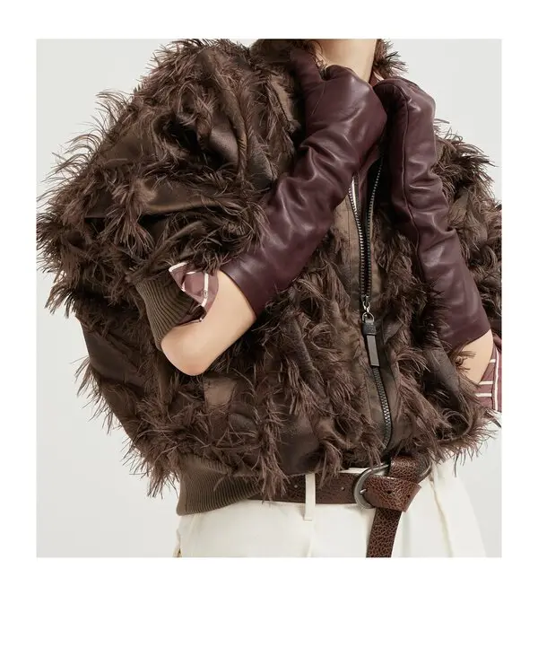 Brunello Cucinelli Zip-up Bomber Jacket With Ribbed Hem