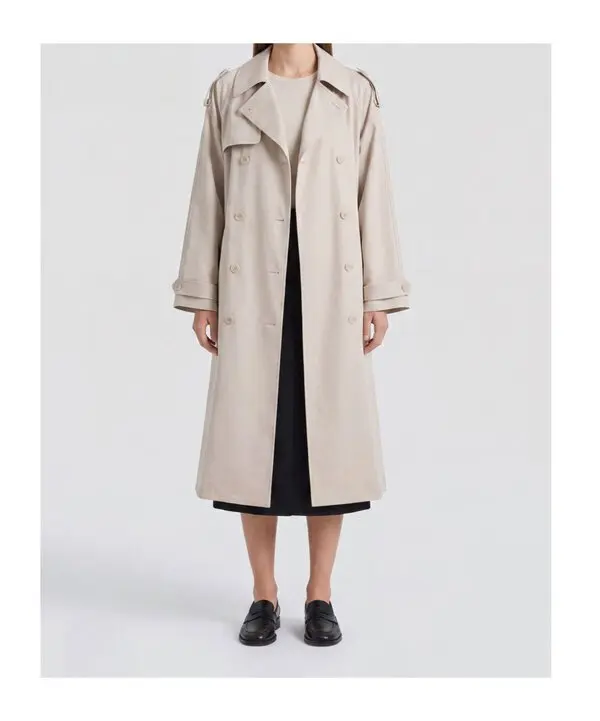 THE FRANKIE SHOP Double-breasted Belted Coat