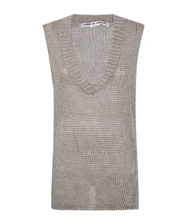 Comme Des Garçons V-neck Sleeveless Vest