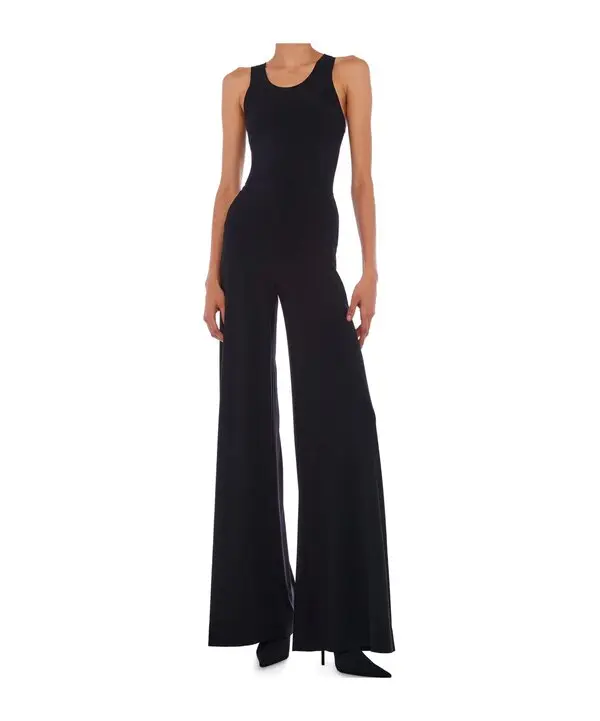 Norma Kamali High-waist Wide-leg Loose Trousers