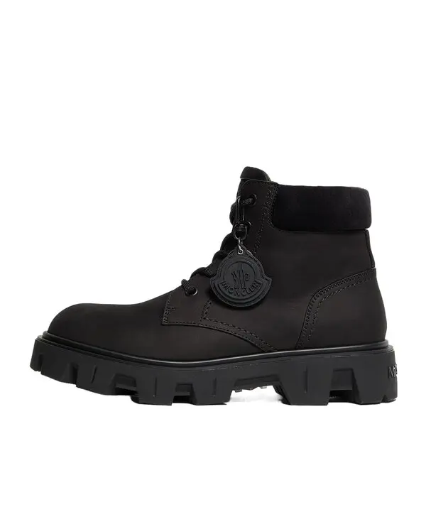 Moncler Peak City Lace-up Round Toe Ankle Boots