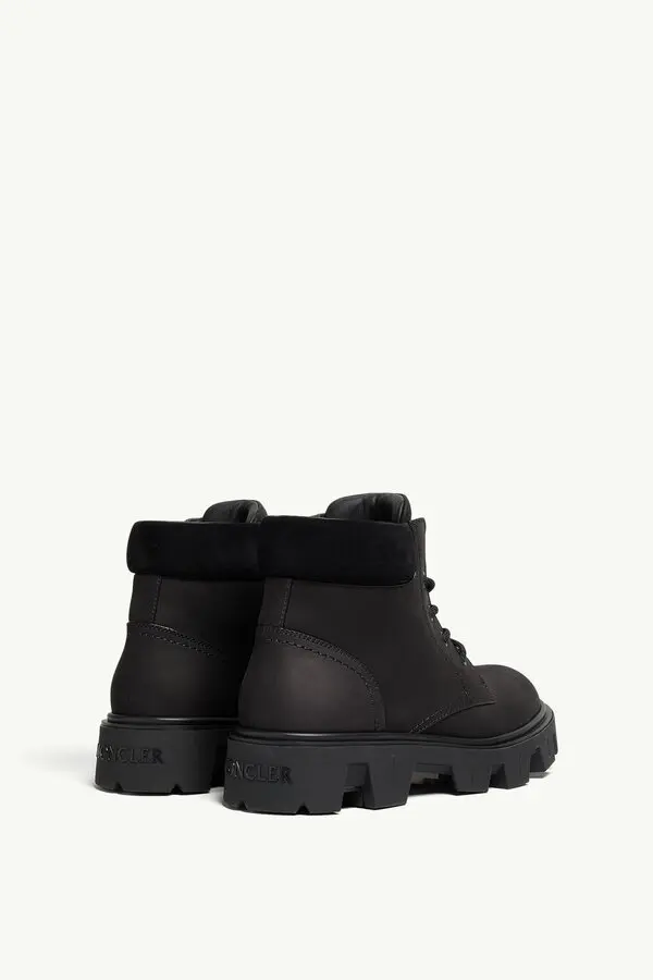 Moncler Peak City Lace-up Round Toe Ankle Boots