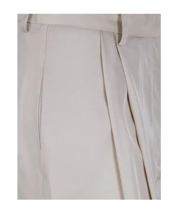 THE FRANKIE SHOP Marfa Fluid Twill Pleated Trousers