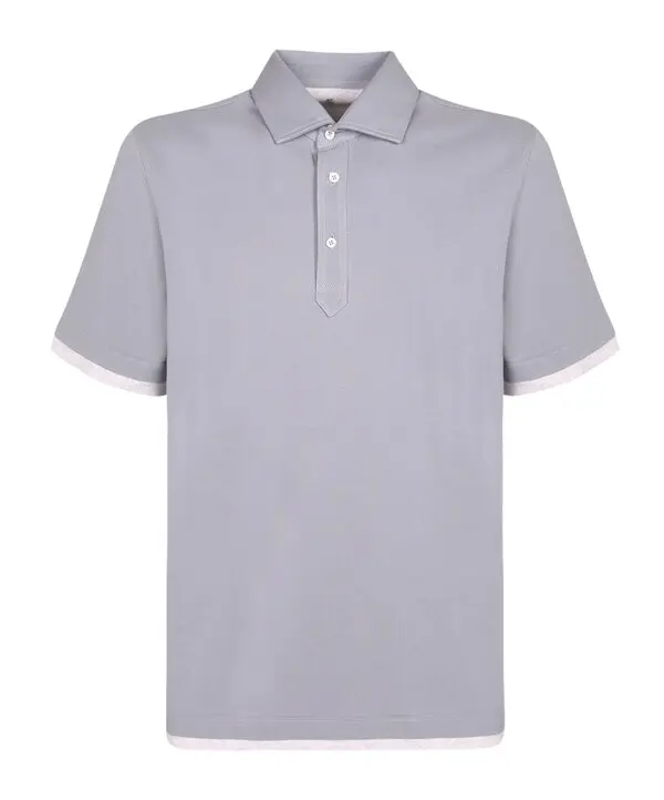 Brunello Cucinelli Collared Short-sleeved Polo Shirt
