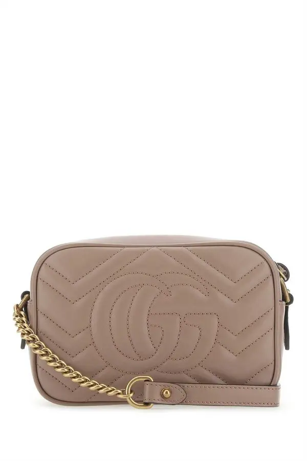 Gucci Gg Marmont Camera Bag - Nude