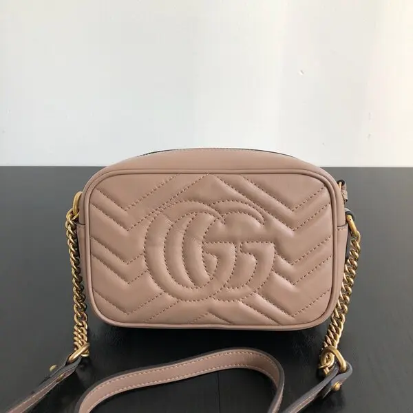 Gucci Gg Marmont Camera Bag - Nude