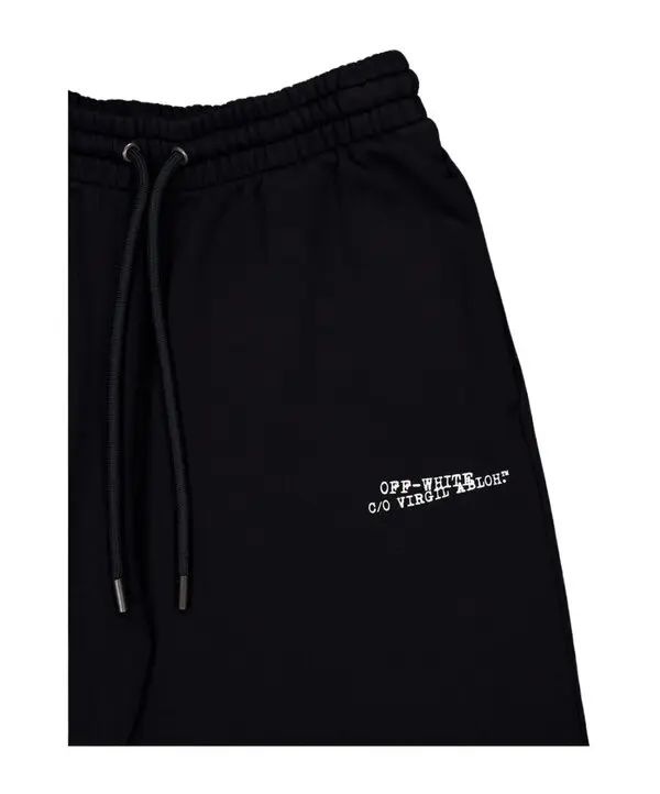 Off-White Drawstring Waistband Shorts