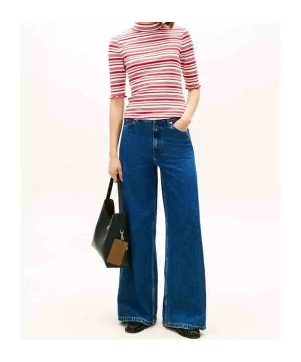 Tommy Hilfiger Striped Three-quarter Sleeve T-shirt