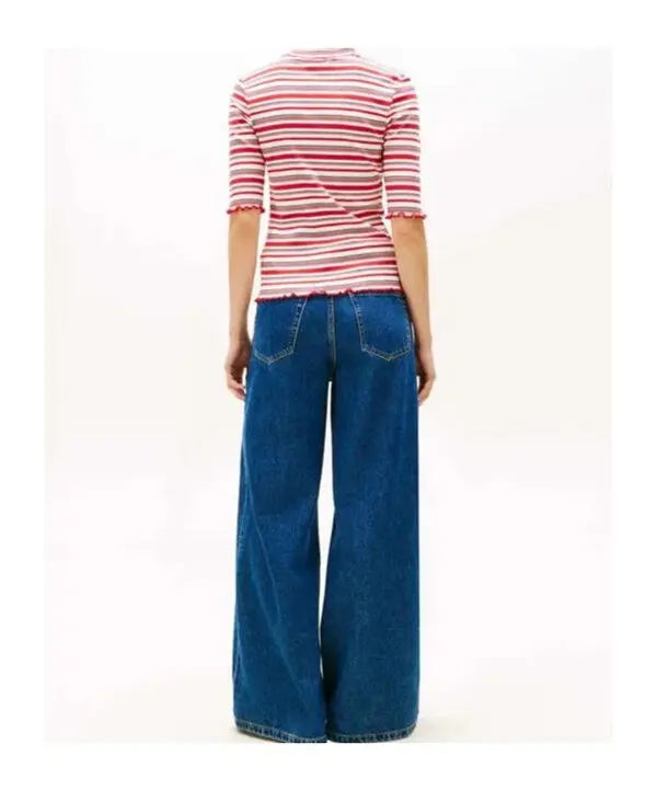Tommy Hilfiger Striped Three-quarter Sleeve T-shirt