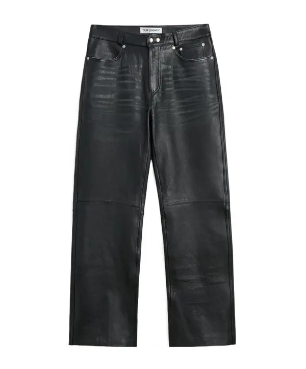 Our Legacy Carlson Straight-leg Leather Pants
