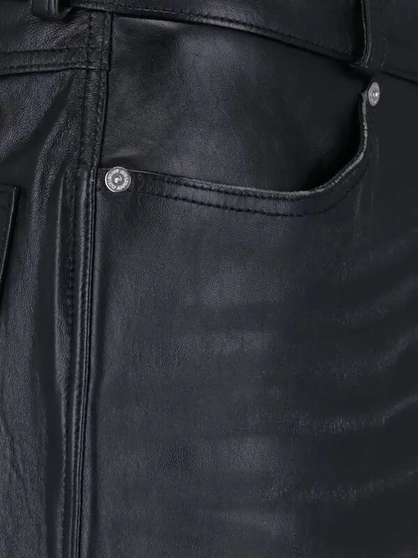 Our Legacy Carlson Straight-leg Leather Pants