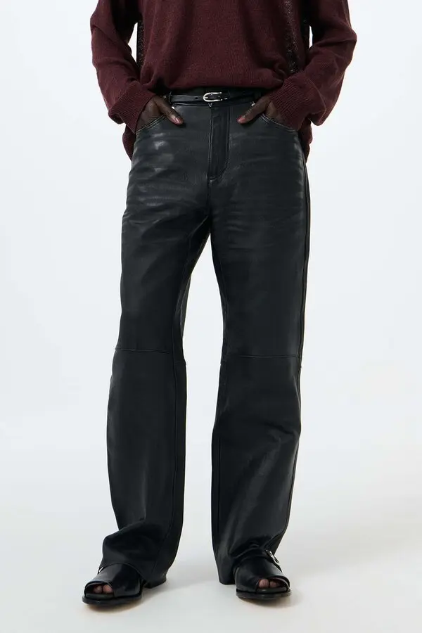 Our Legacy Carlson Straight-leg Leather Pants