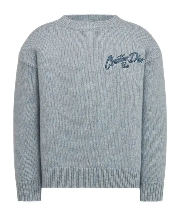 Dior Crew Neck Sweater With Paris Embroidery