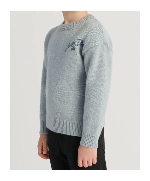 Dior Crew Neck Sweater With Paris Embroidery