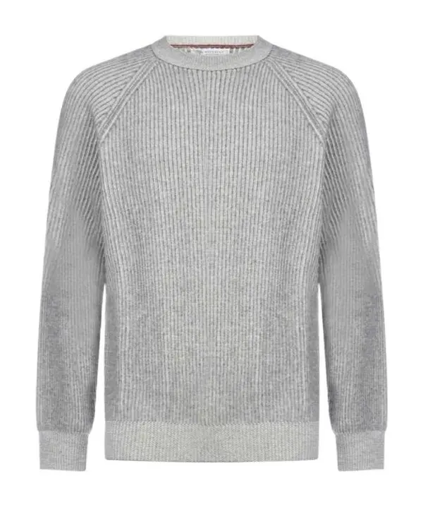 Brunello Cucinelli Ribbed Knit Pullover