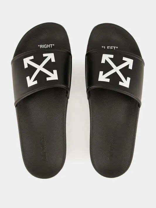 Off-White Arrow Open Toe Slip-on Slides