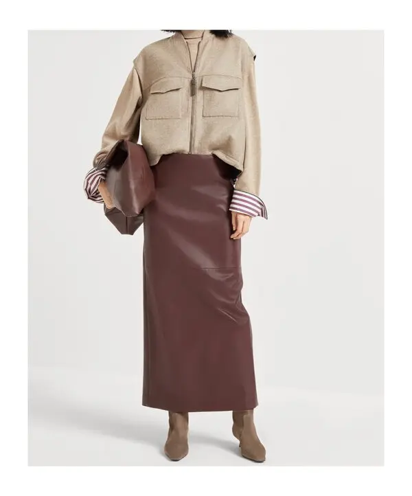 Brunello Cucinelli Long Column Skirt