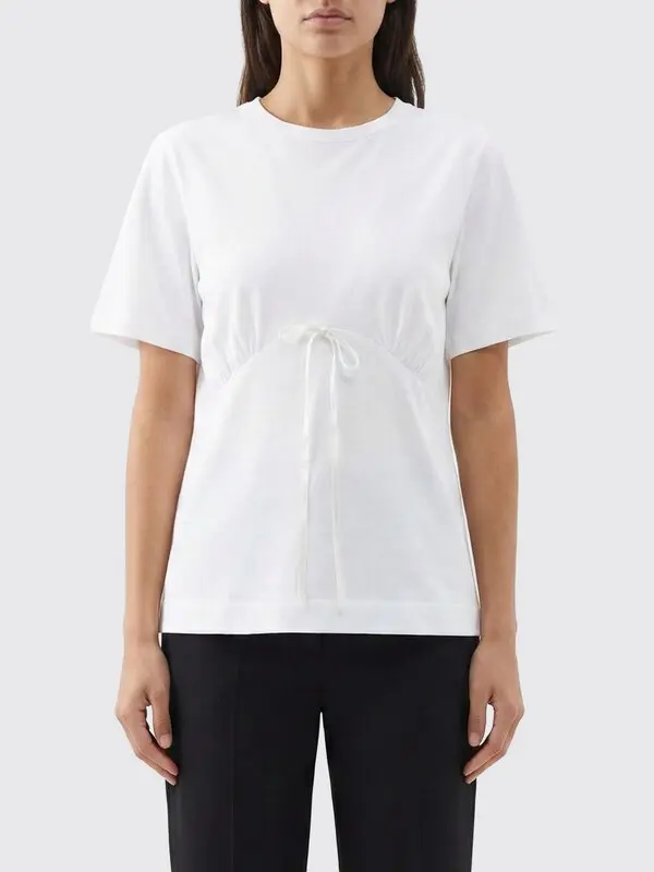 Simone Rocha Drawstring Detail Round Neck Short Sleeve Top