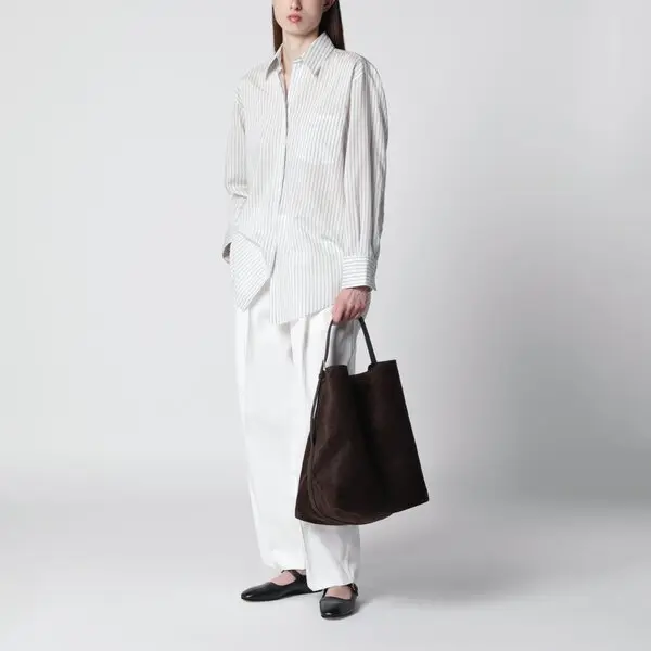 TOTEME Suede Tote Bag - Brown