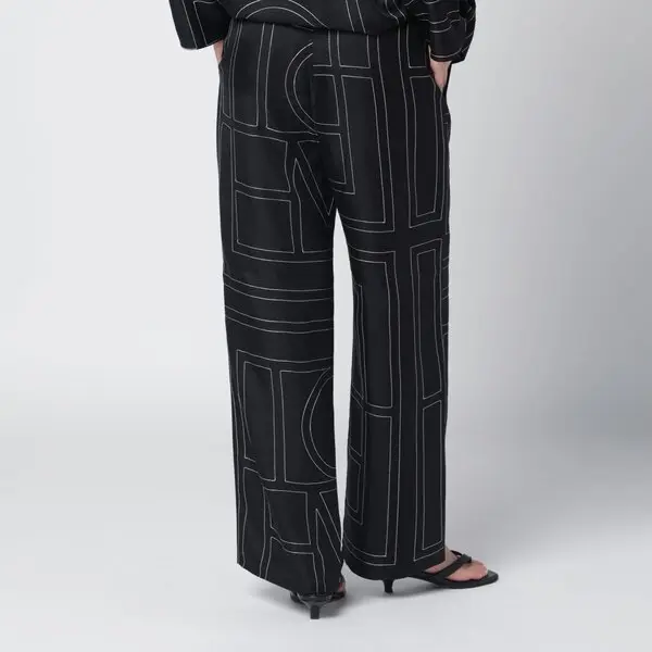 TOTEME Monogram Silk Trousers