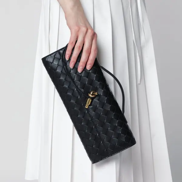 Bottega Veneta Andiamo Clutch With Handle