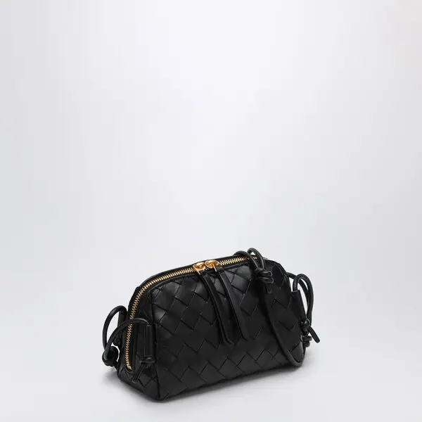 Bottega Veneta Plaited Concert Clutch Bag - Black