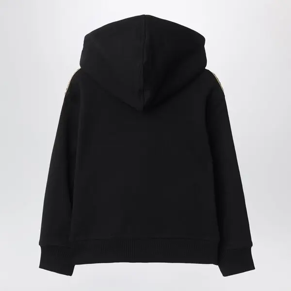 Burberry Hoodie With Check Motif Detail