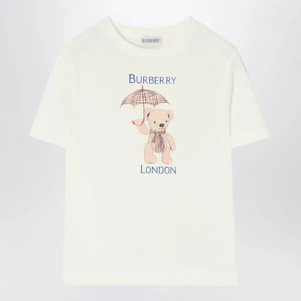 Burberry Bear Cotton T-shirt - White