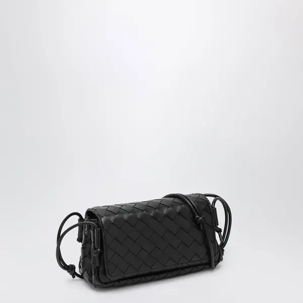 Bottega Veneta Small Intrecciato Nappa Leather Notturno Bag - Black