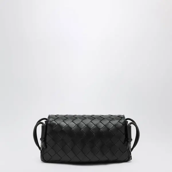 Bottega Veneta Small Intrecciato Nappa Leather Notturno Bag - Black