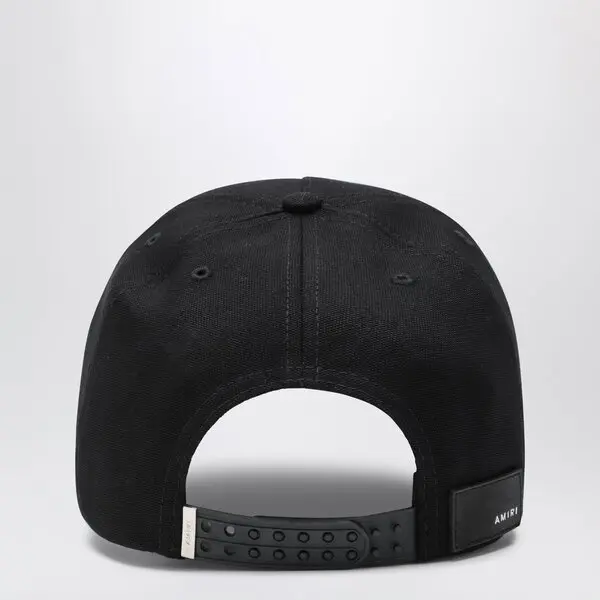 Amiri Baseball Cap With Embroidered Logo - Black