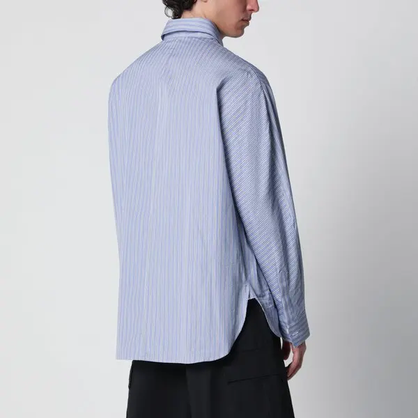Givenchy White/ Striped Poplin Shirt - Blue